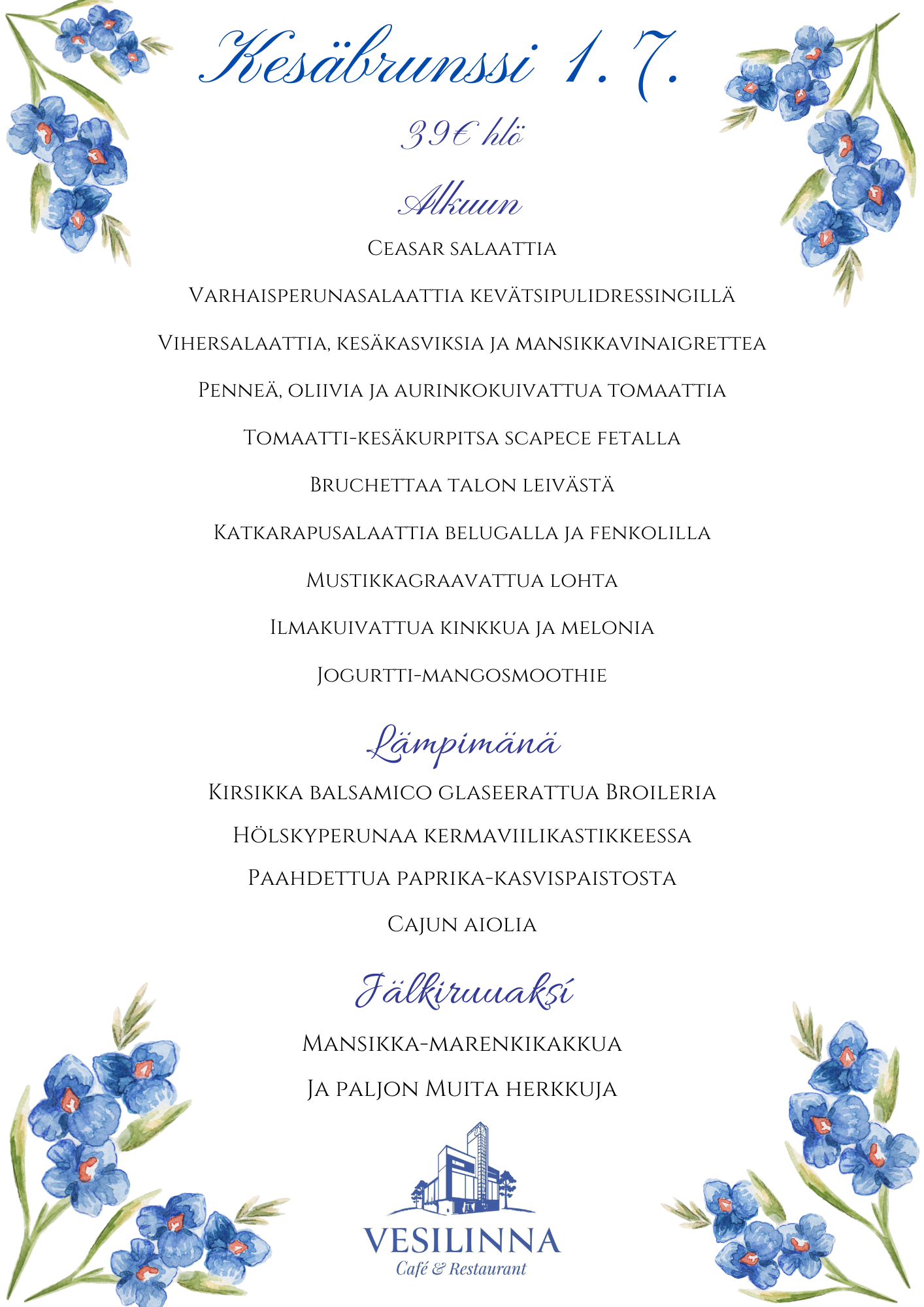 Lounas Jyväskylä - Café & Restaurant Vesilinna